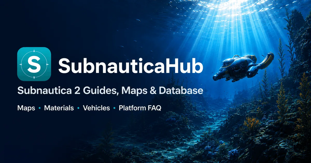 Subnautica 2 Vehicle Fabricator — What It Builds vs Module Upgrades ...